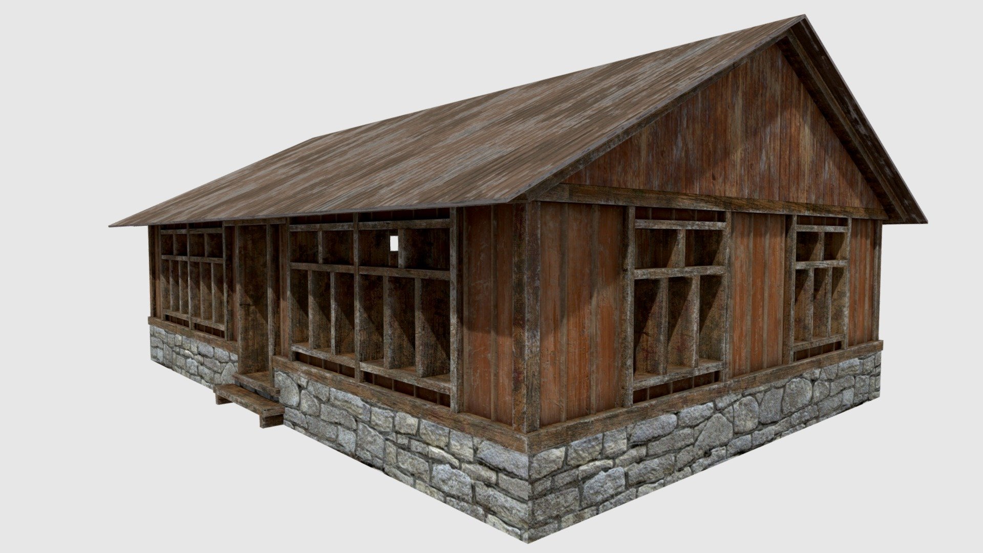 Wooden Cabin - Buy Royalty Free 3D model by HowardCoates [f757c6e ...
