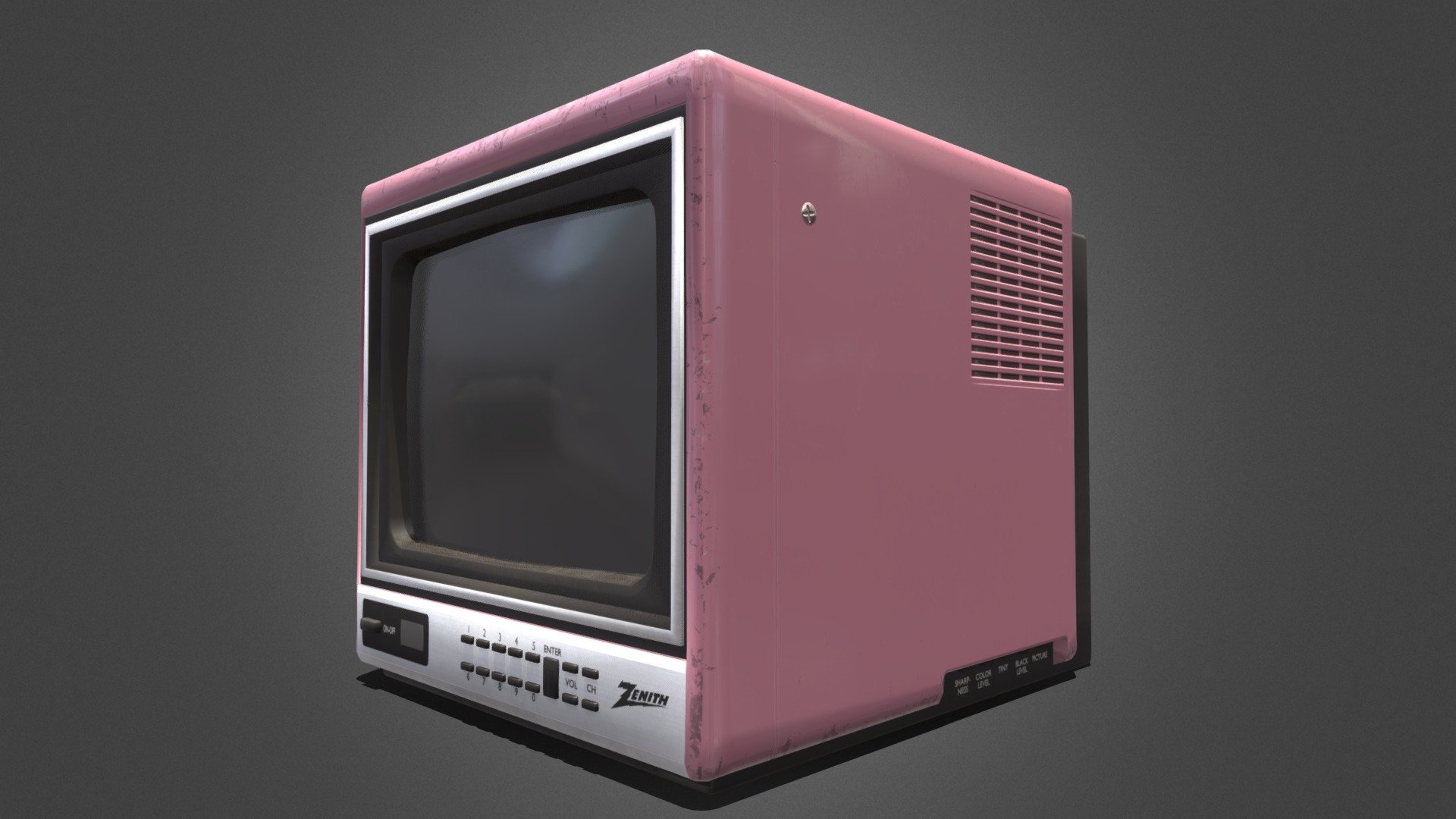 Retro CRT Television - 3D model by Amarok (@serioussirois) [f759696 ...