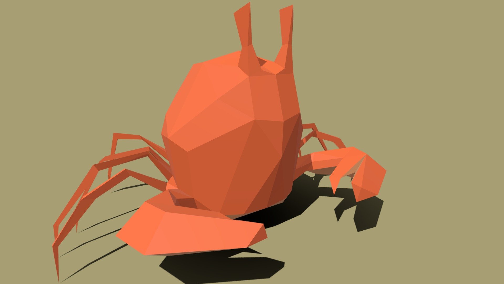 Crab - Download Free 3D model by rkuhlf [f75d0b6] - Sketchfab