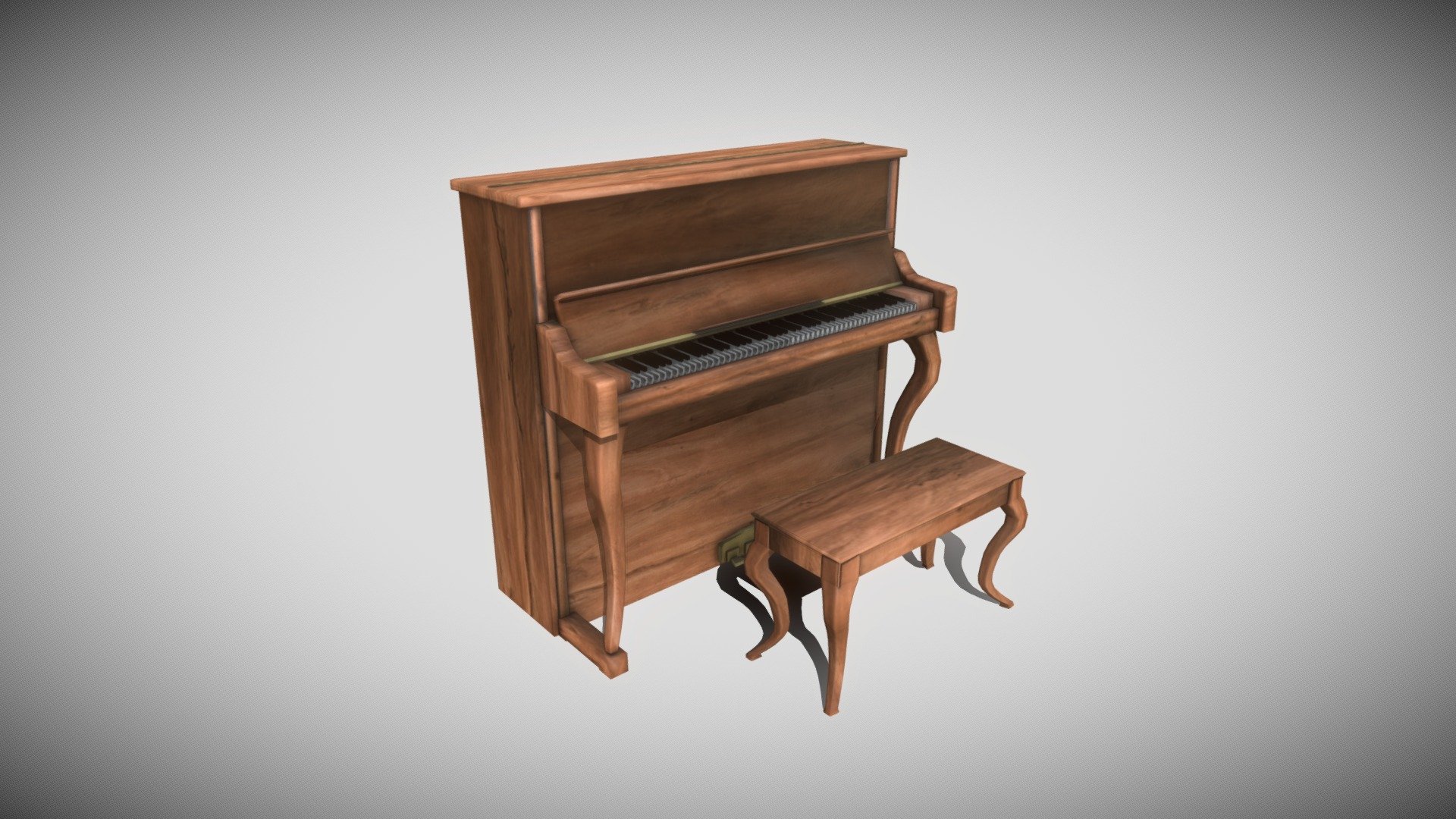Piano - Download Free 3D model by n-malmberg [f7608d3] - Sketchfab