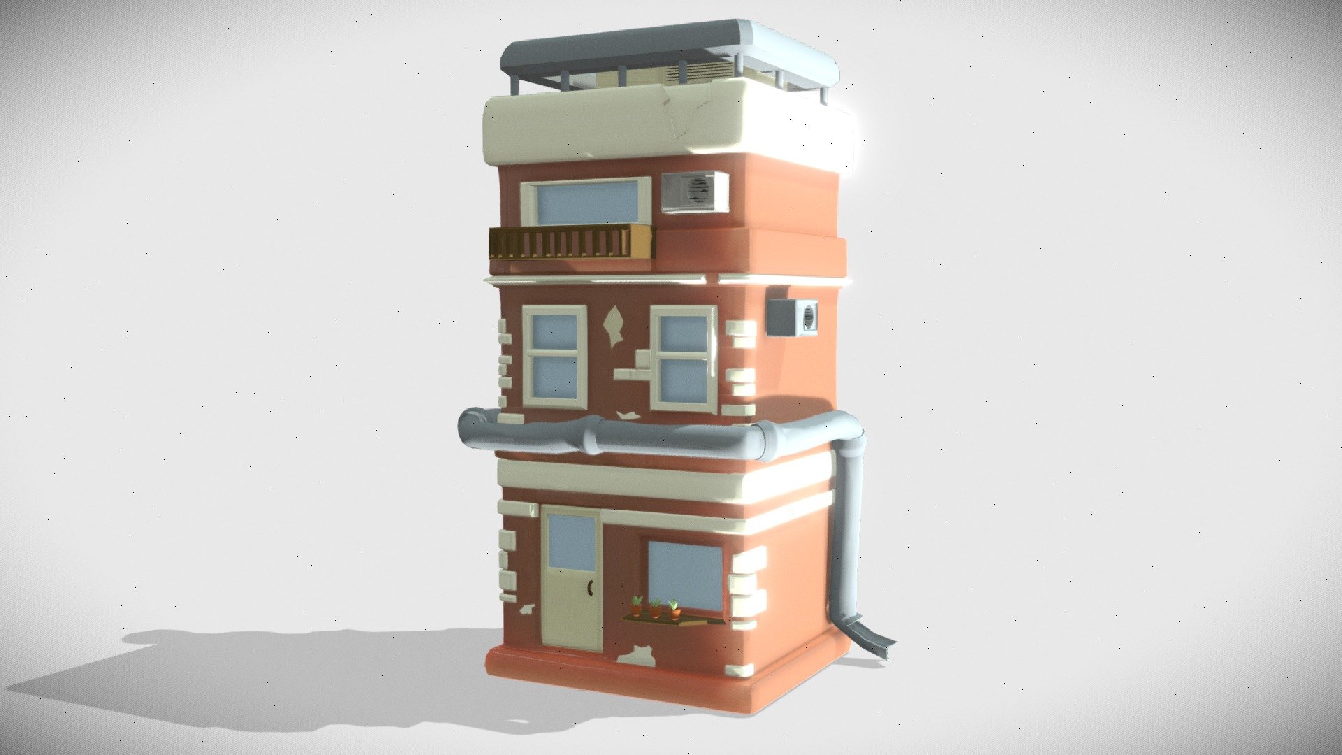 Old stylized house - Download Free 3D model by Grachica (@grachica565 ...