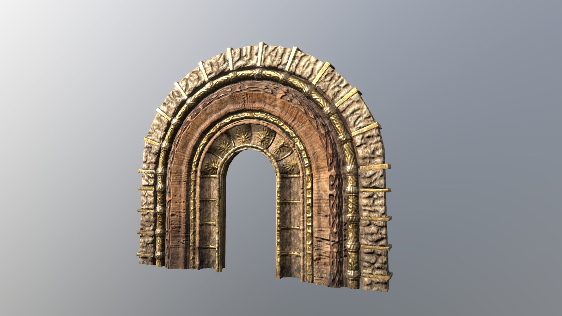 Wooden Archway - 3D model by kenna1828 [f761ebb] - Sketchfab