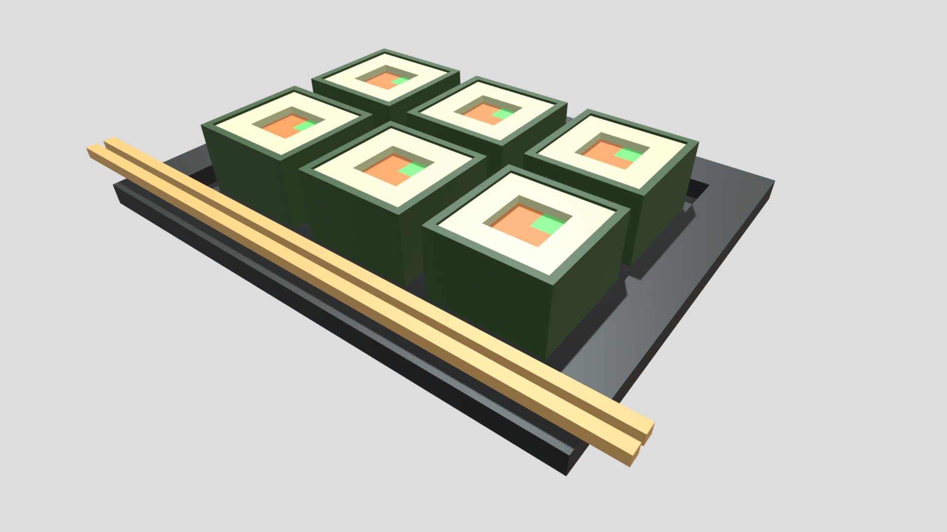 Sushi - 3D model by lenygabriellive [f763967] - Sketchfab