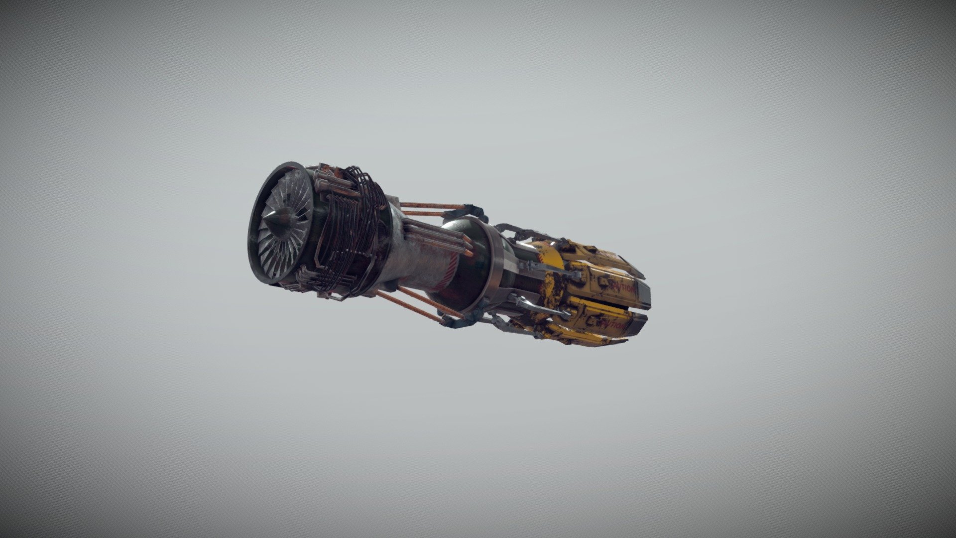 Jet Engine - 3D model by Tzandar The Great (@Tzandar) [f7685c5] - Sketchfab