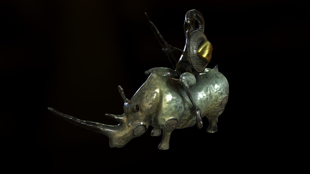 Rhino sculpture 3d scan - 3D model by rotating3d.com (@3dpeter ...