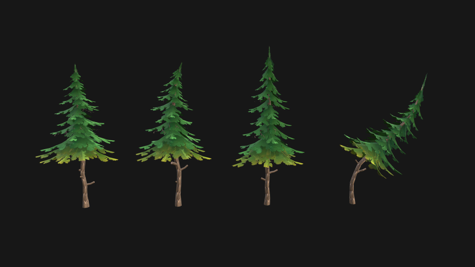Spruce - Game Asset - 3D model by Impbyte Interactive (@Impbyte ...
