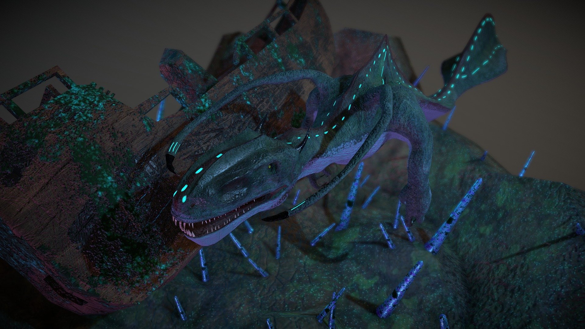 Sea Monster's Lair - 3D model by domenic_tavianini (@cassandra ...