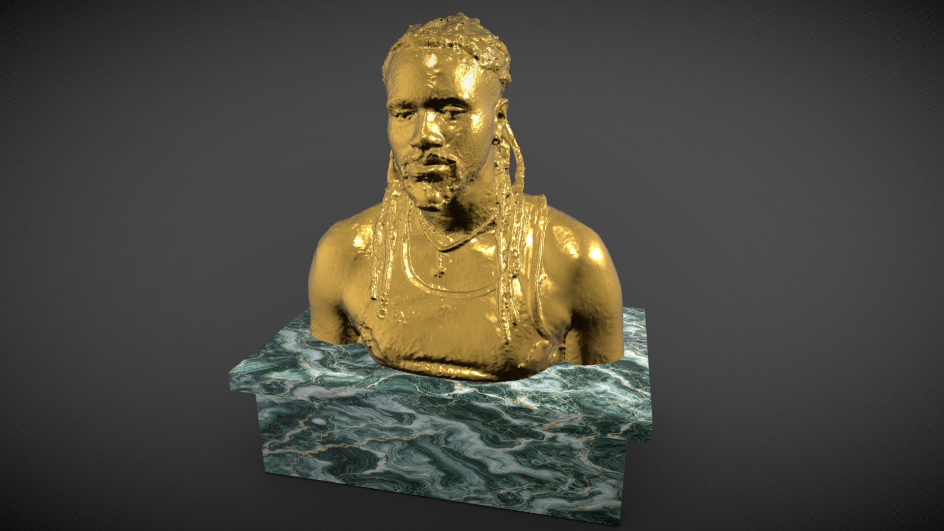 Bryan Moore Gold Bust - Download Free 3D model by Michael Bastianelli ...