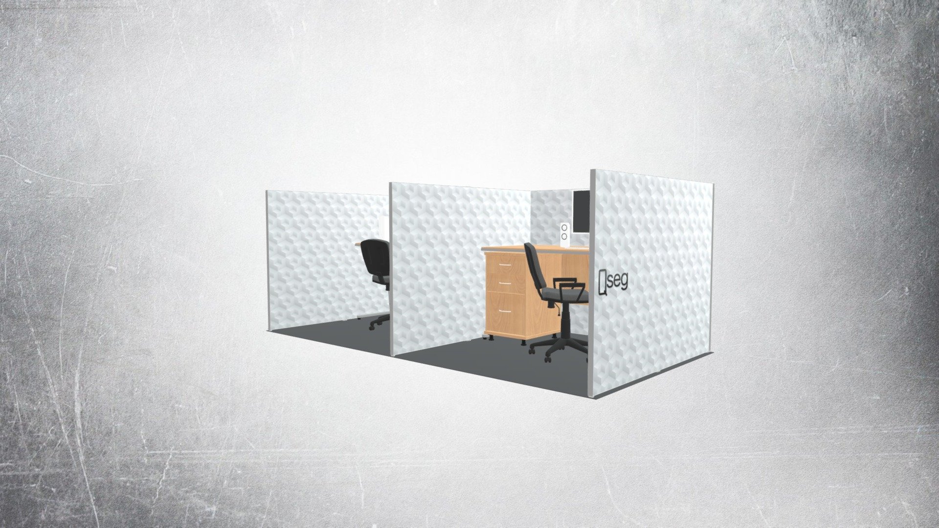 QSEG Cubicle - Double - Full Print A - Download Free 3D model by ...