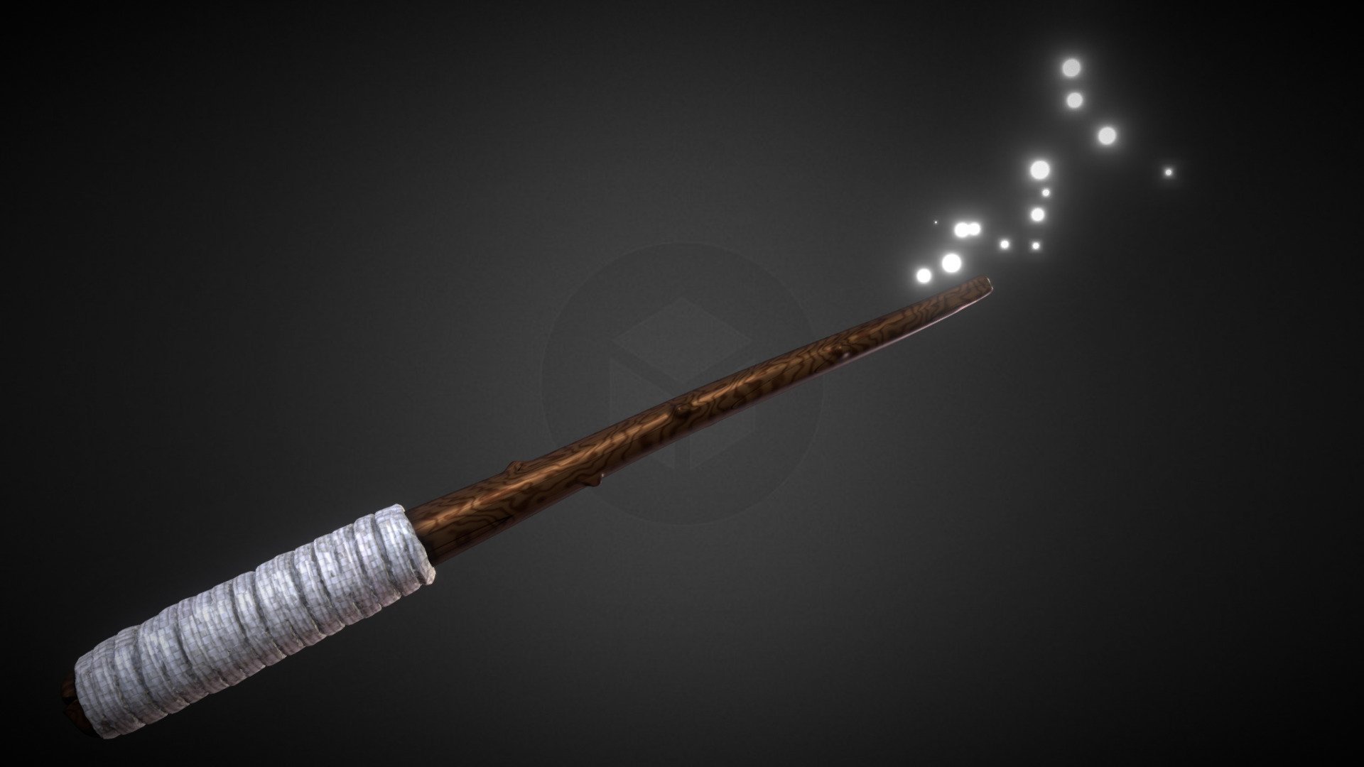 Sculptjanuary 2018 Day 14: Magic (Wand) - 3D model by 3dnett [f76bcc9 ...