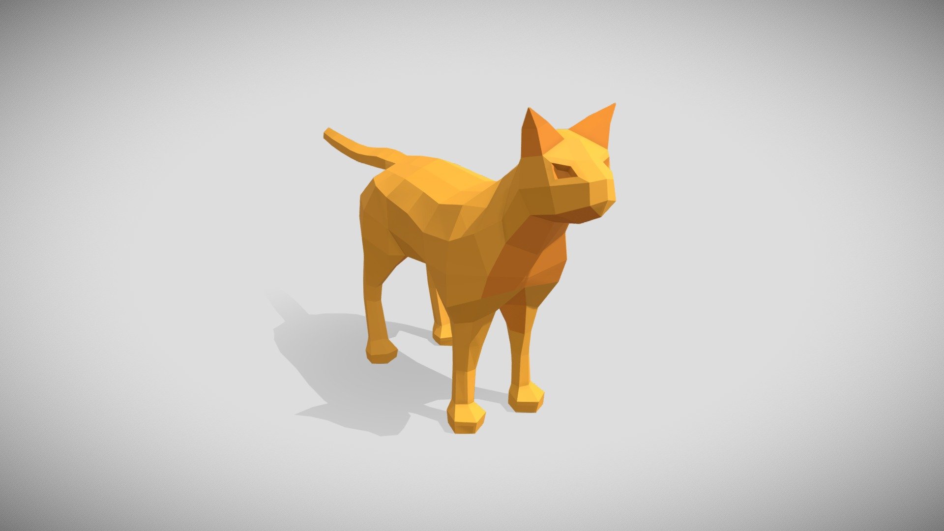Low Poly Cat - Buy Royalty Free 3D model by AssetSource [f76c2e8 ...