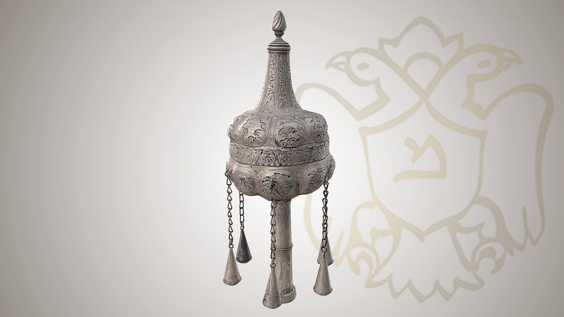Rimonim - 3D model by jewishmuseumgreece [f774b4e] - Sketchfab
