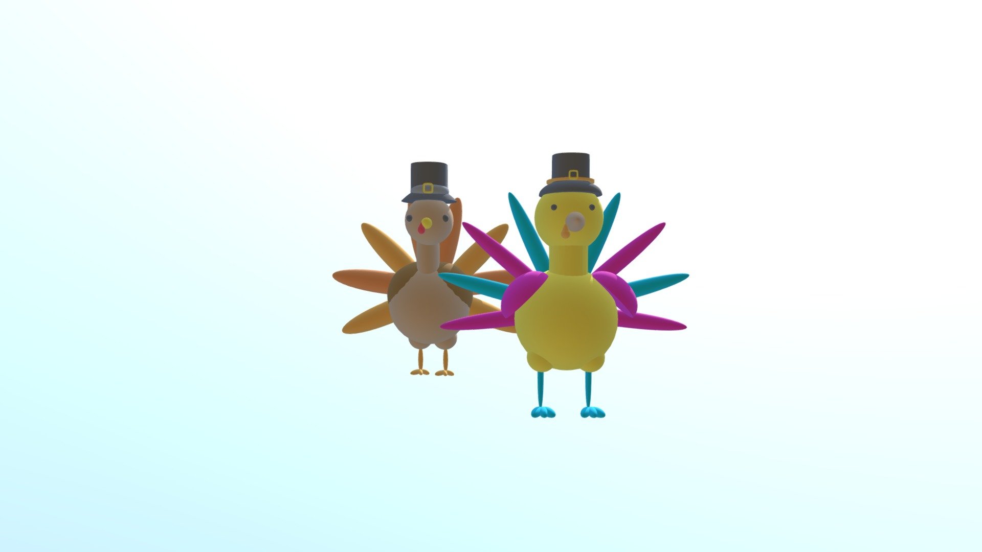 Turkey with a Hat - 3D model by Ottiya [f775863] - Sketchfab