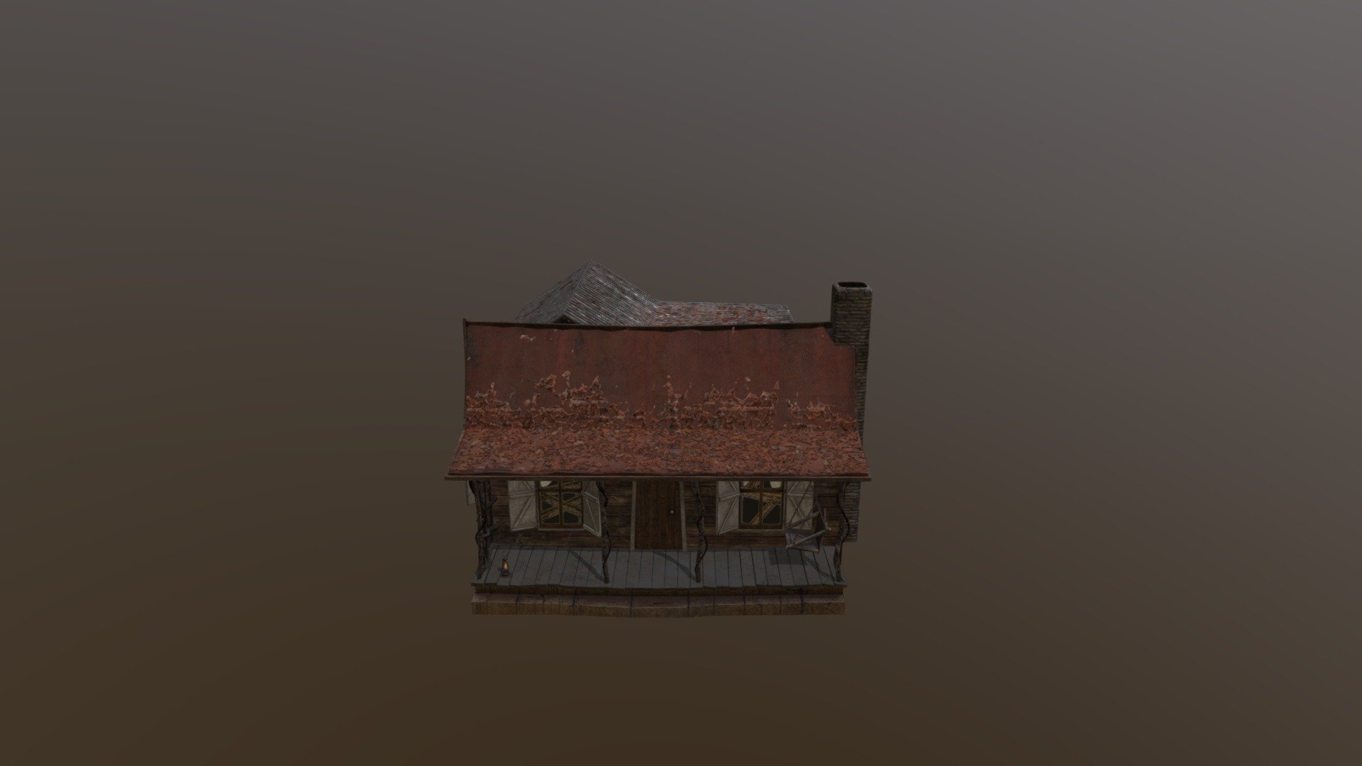 Haunted Cabin in the Woods - House 3D model - 3D model by Julien ...