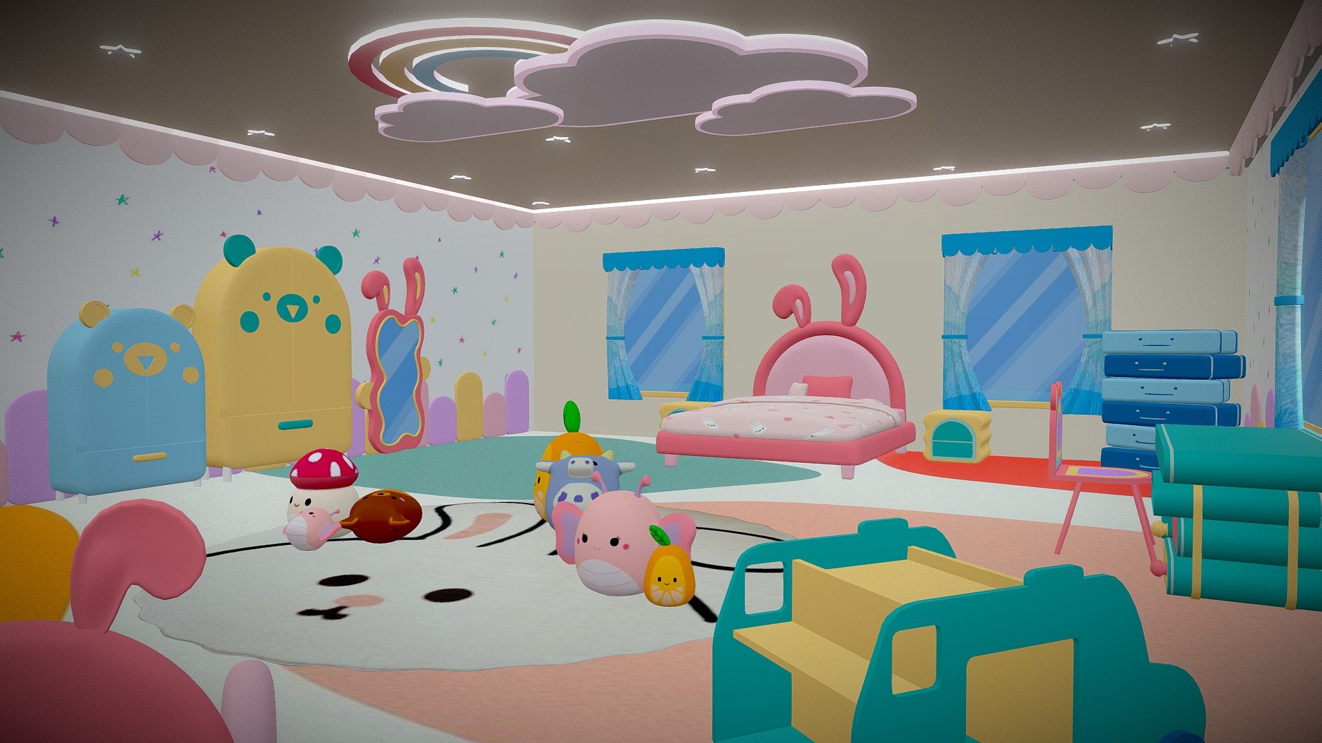 Stylized kids room - Buy Royalty Free 3D model by wingstech.3d [f77956e ...