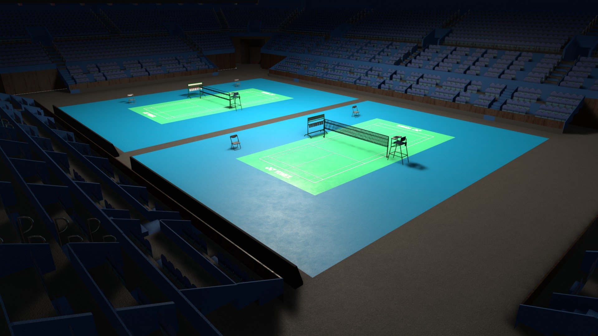 Badminton Arena - Buy Royalty Free 3D model by Studio Lab (@studiolab ...