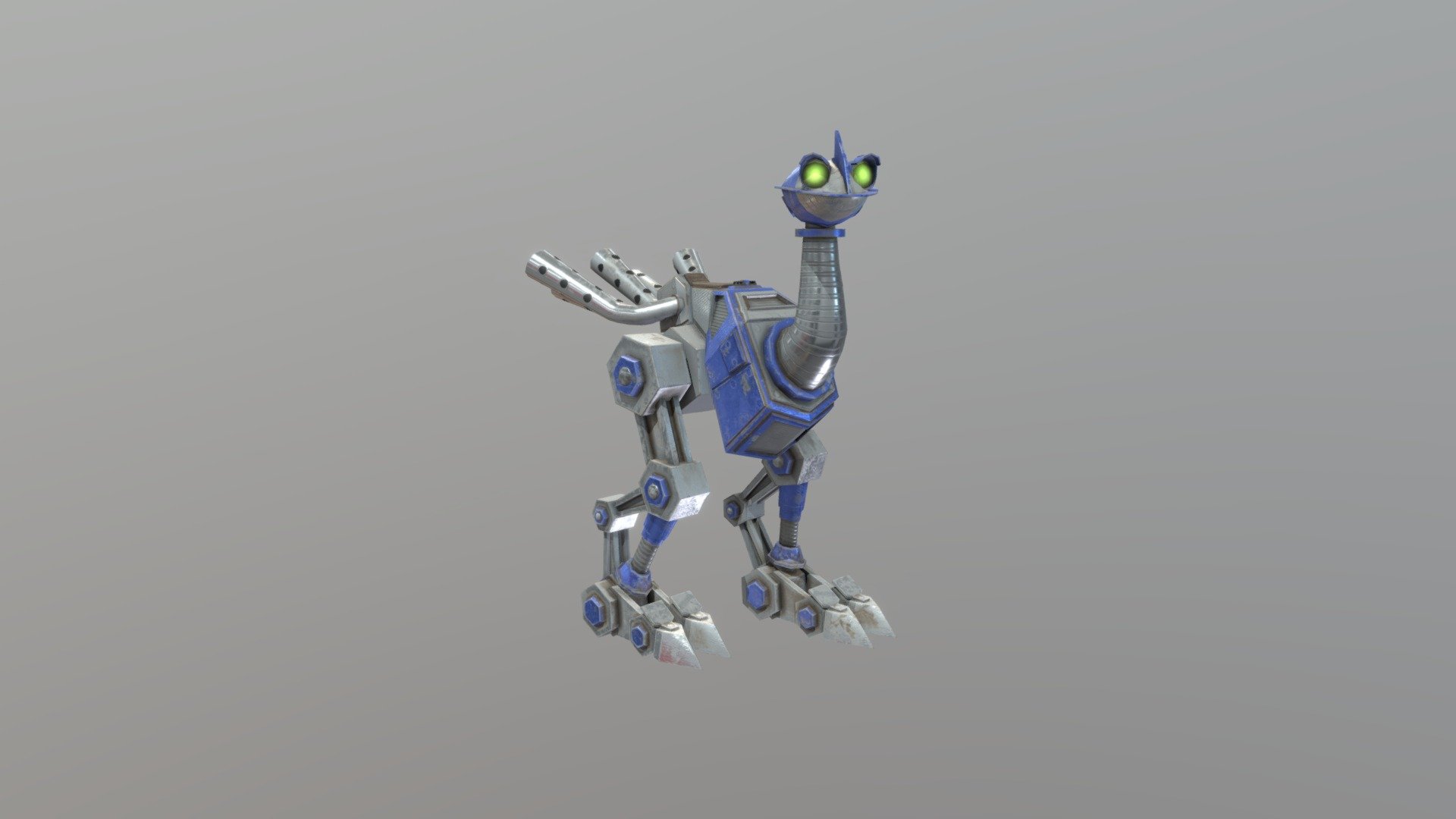 Mechanostrider - 3D model by ThomasKraak [f77d822] - Sketchfab