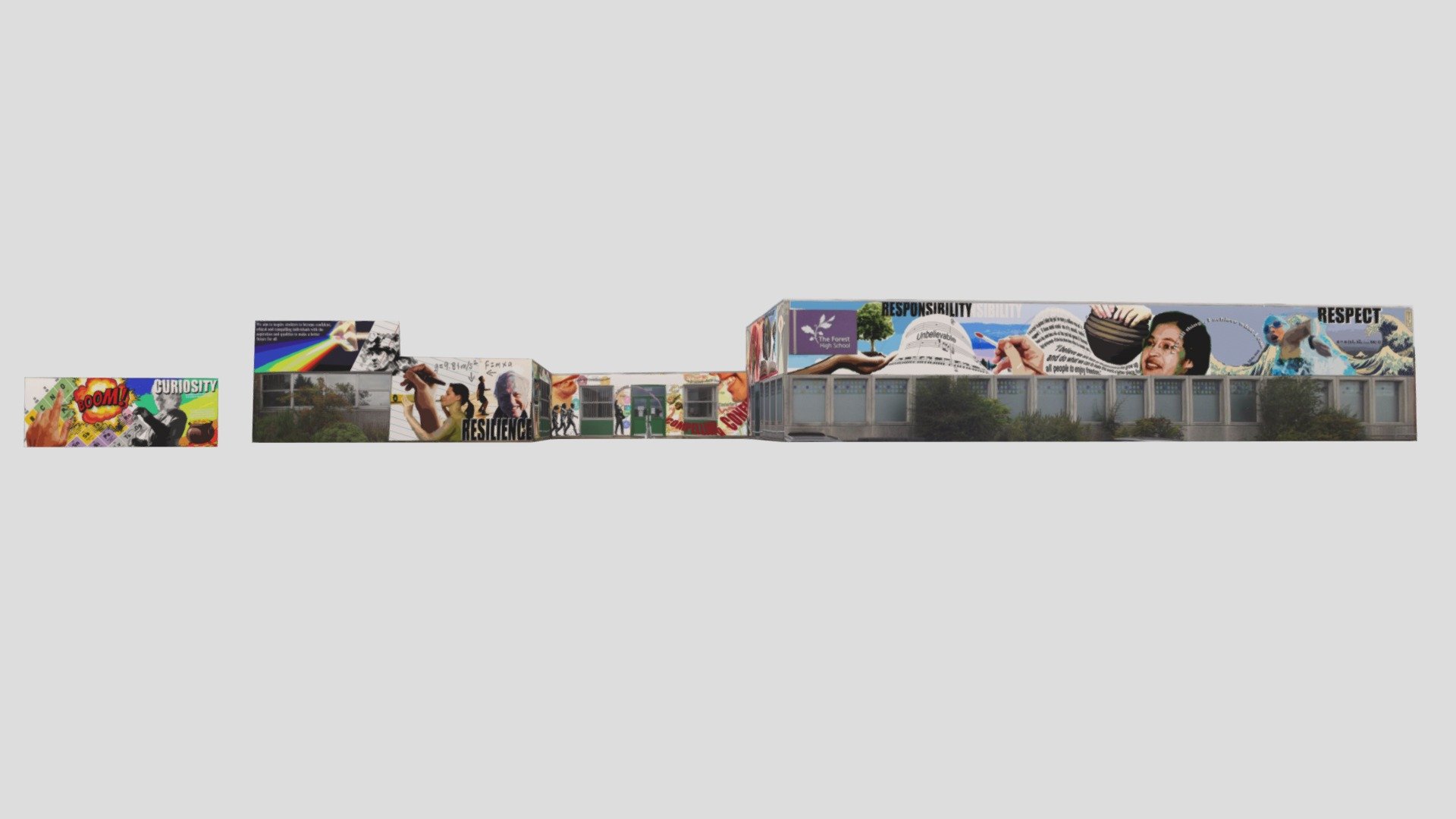 Forest Highschool Mural mk2 - 3D model by Jasper Cousins (@jazzcousins ...