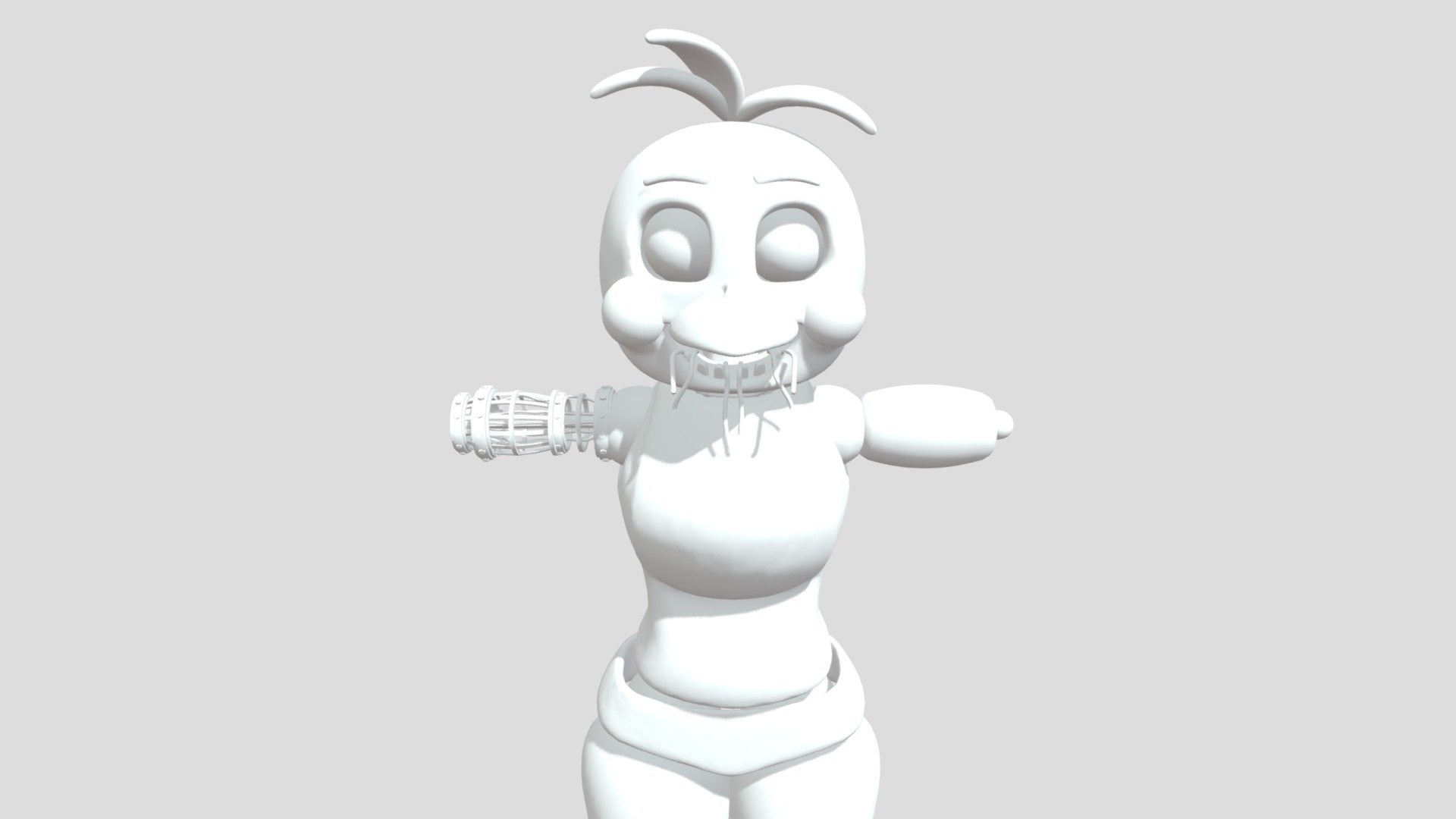 Ignited Toy Chica By BunZai - Download Free 3D model by Broken down ...