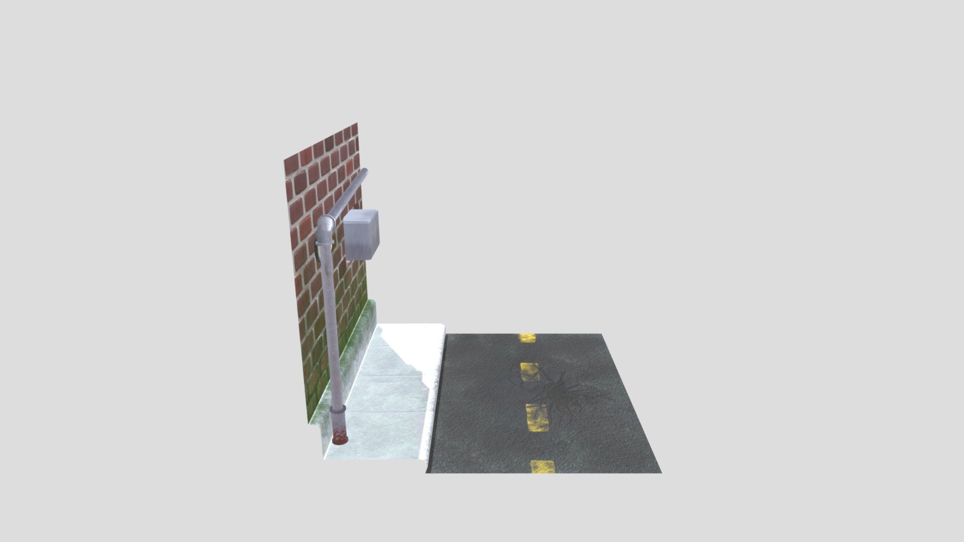 Alleyway - 3D model by MissLooni [f78444e] - Sketchfab