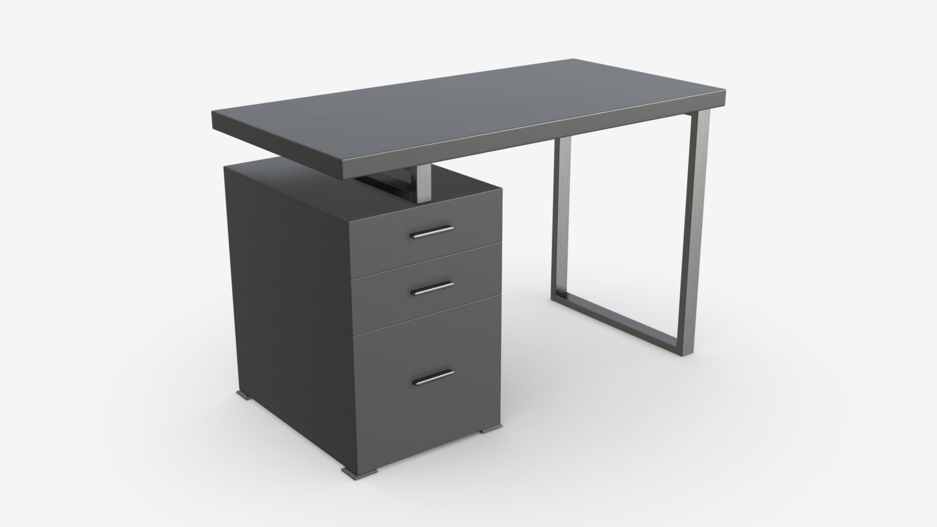 Reversible Set Up Office Desk - Buy Royalty Free 3D model by HQ3DMOD ...