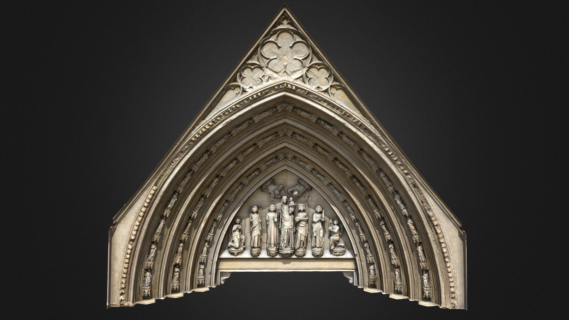 Valencia Cathedral, The Apostles Gate - Arch - 3D model by andrea ...