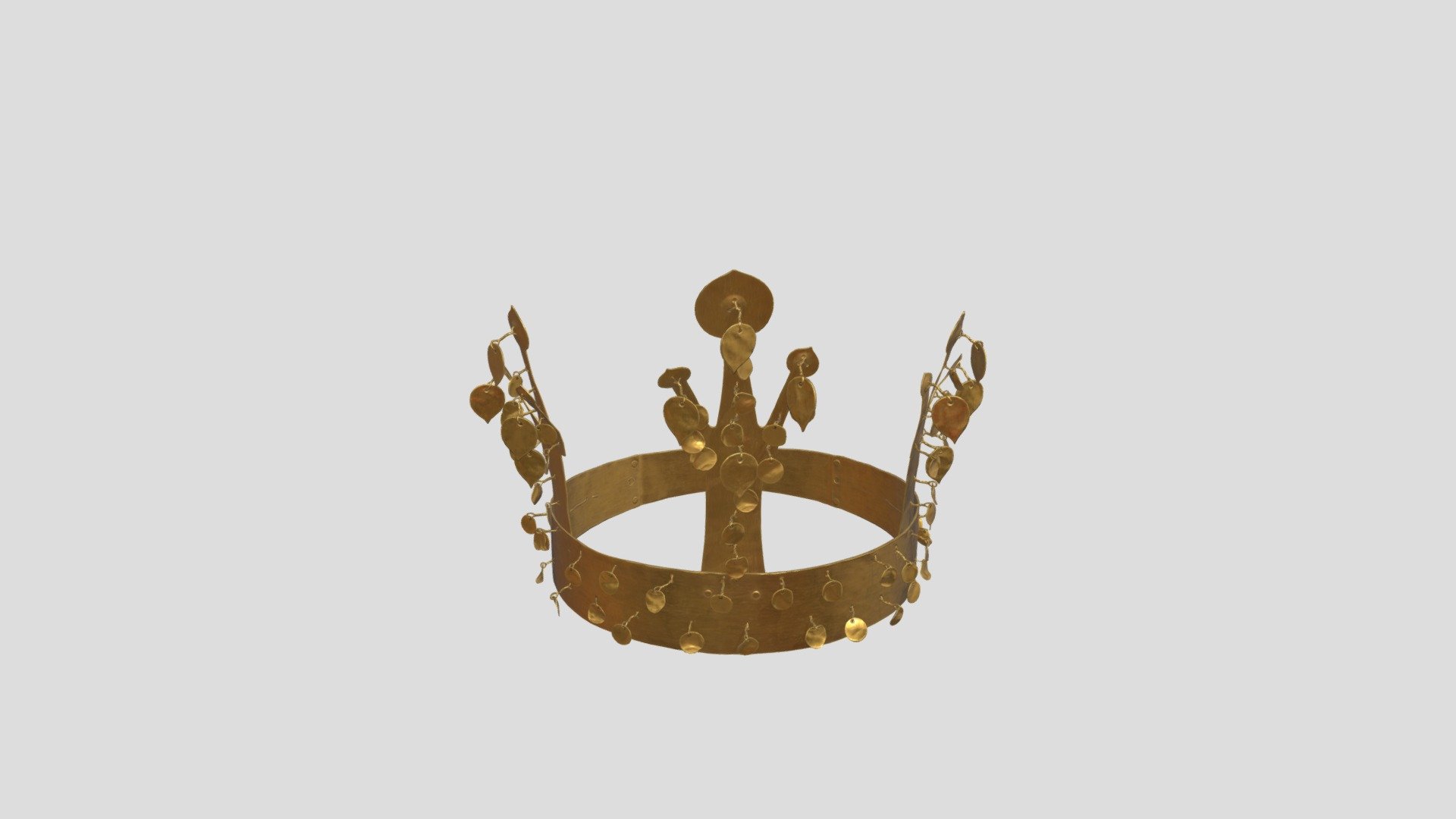 Gold Crown from Gyo-dong - Download Free 3D model by KOREA HERITAGE ...