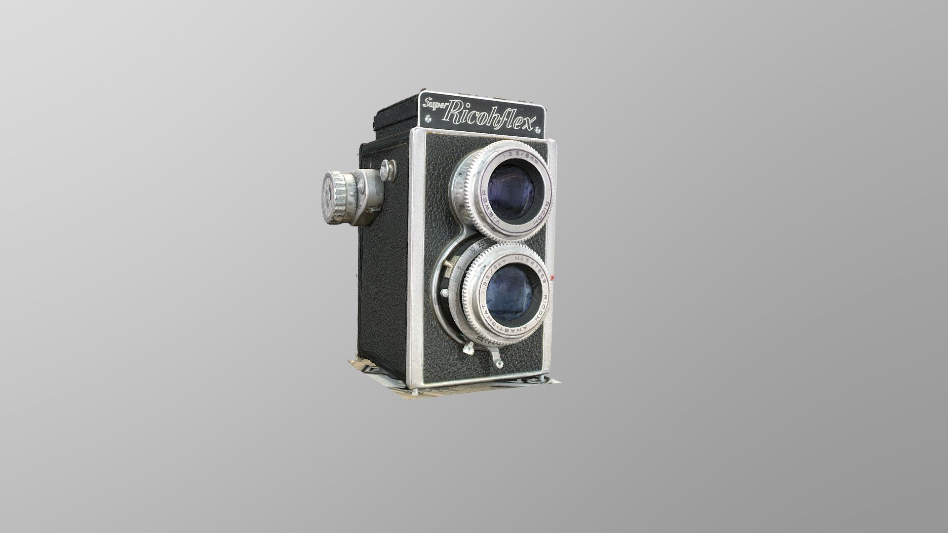 vintage Super Ricohflex twin lens reflex camera - Download Free 3D ...