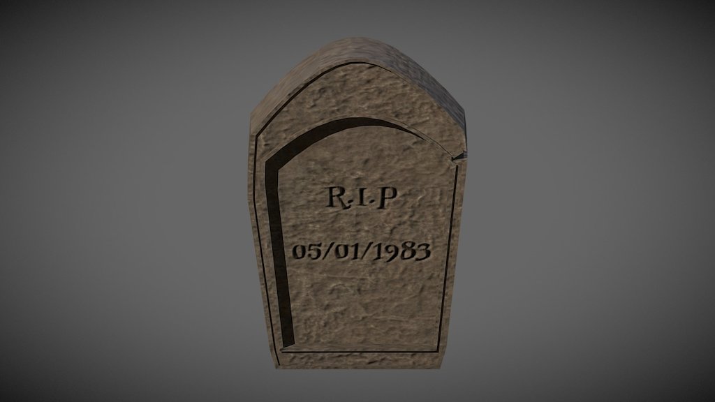 Gravestone - 3D model by Ali Sarah (@alexebradley) [f78cb44] - Sketchfab