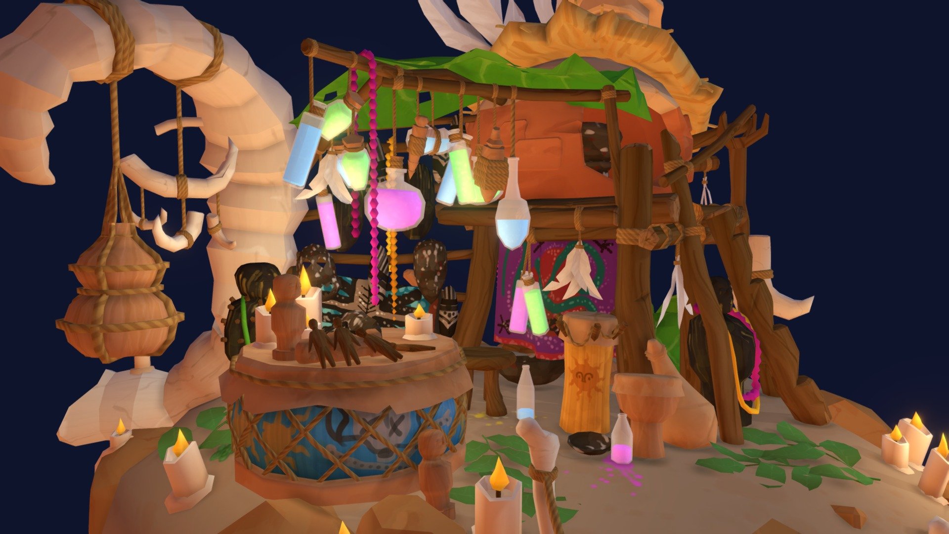 DAE Bazaar - Voodoo Shop - 3D model by Natalia Grytczuk ...