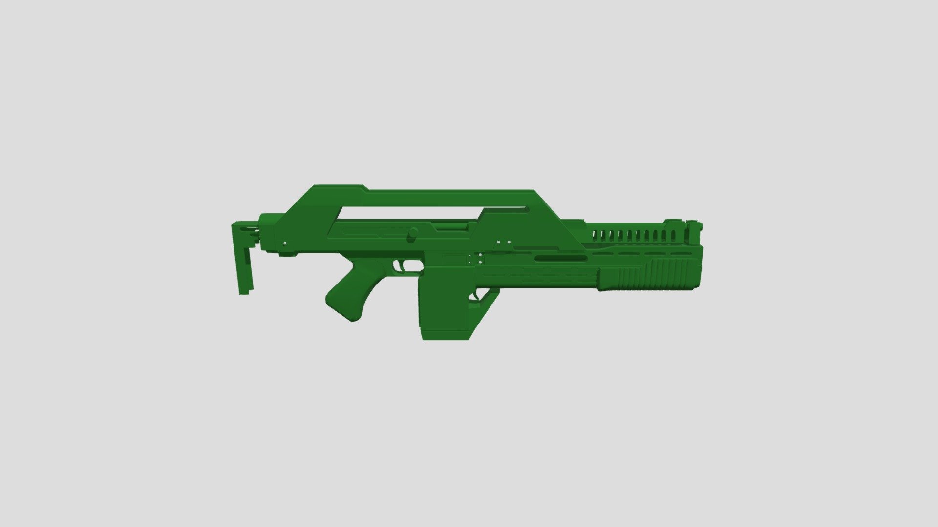 Pulse Rifle 07 - 3D model by Bryn Lloyd-Parry (@brynlp) [f793e9d ...