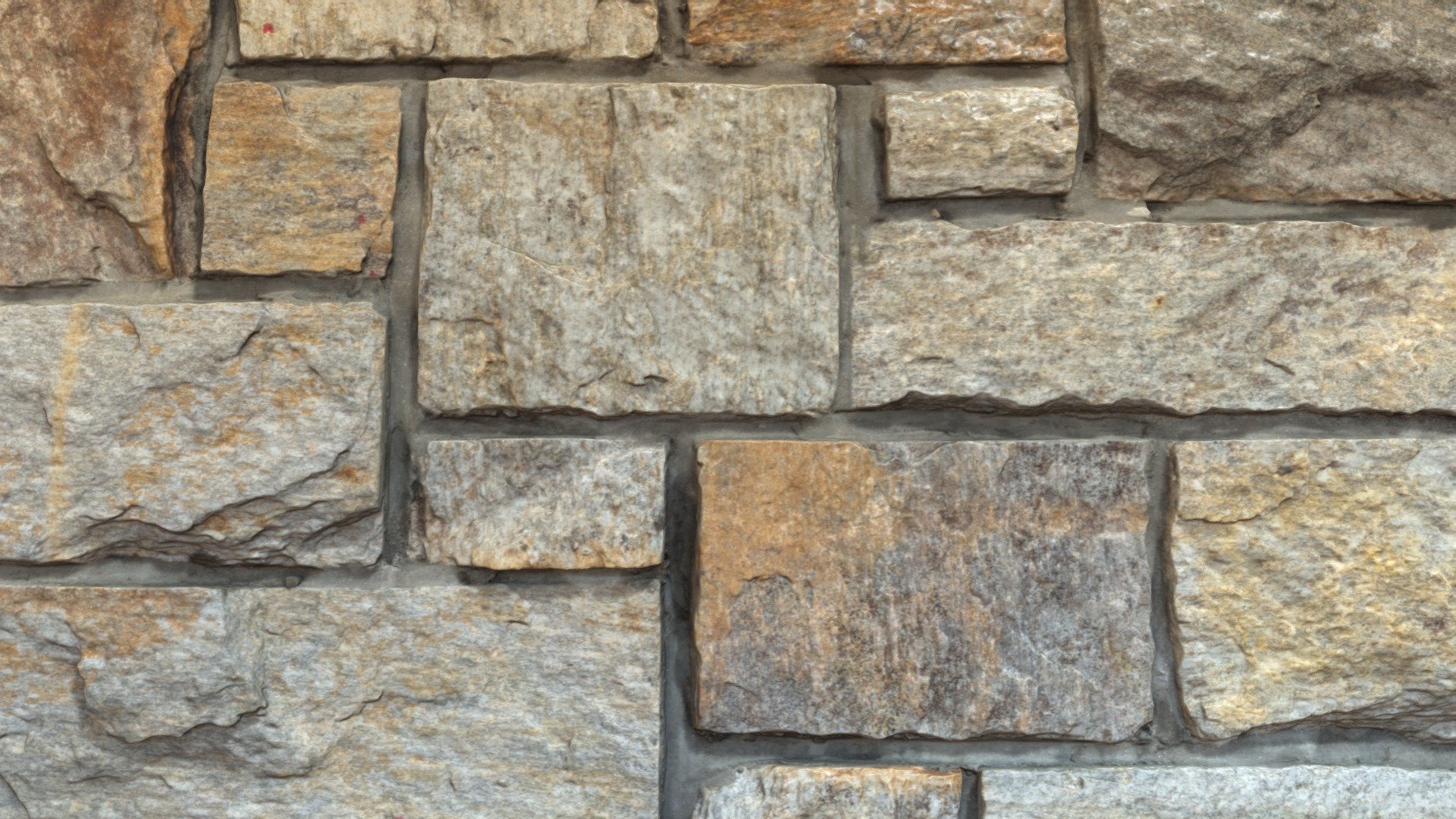 Ramone Brown Roughly Rectangular with Mortar - 3D model by Natural ...