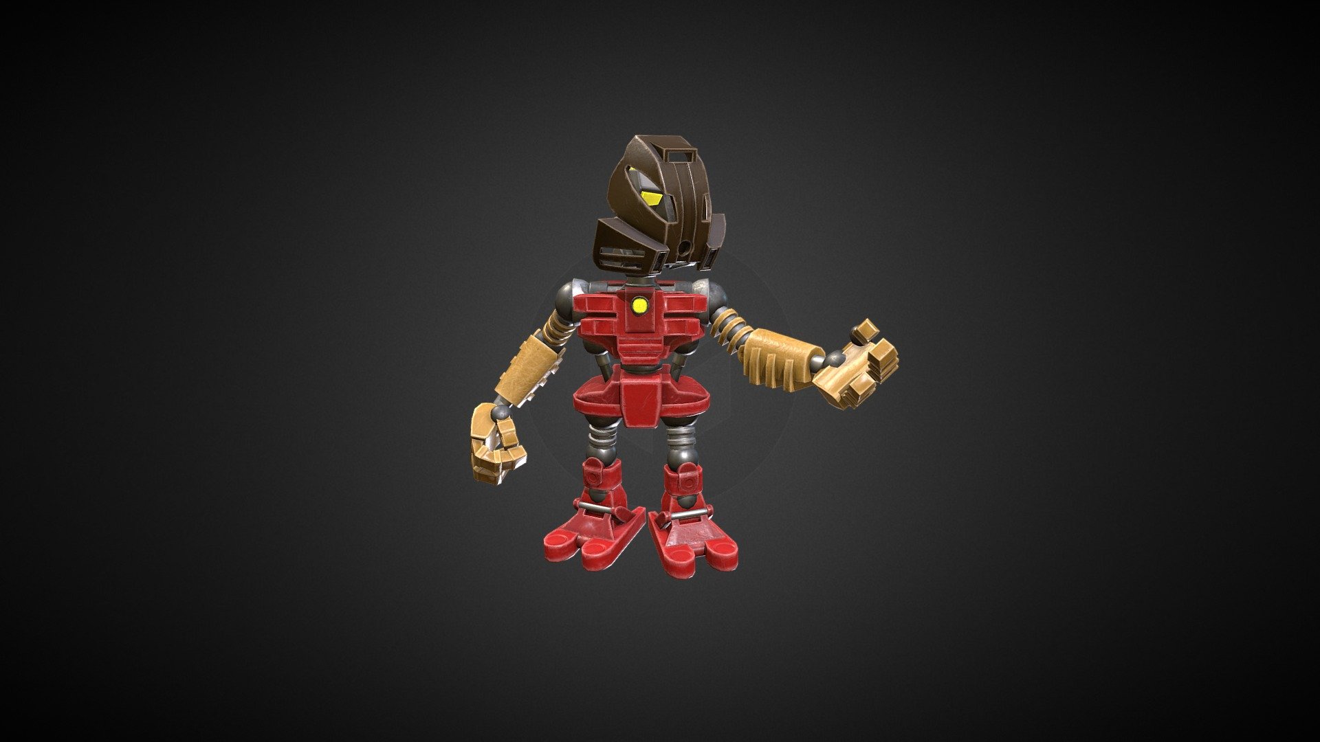Tohunga/Matoran - 3D model by Karol Basiaga (@karolbasiaga) [f7957e1 ...