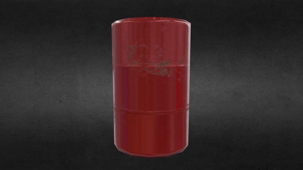 Oil Drum (Texture Practise) - 3D model by Zi Yan Lee (@ZiYanLee) [f795d0f] - Sketchfab