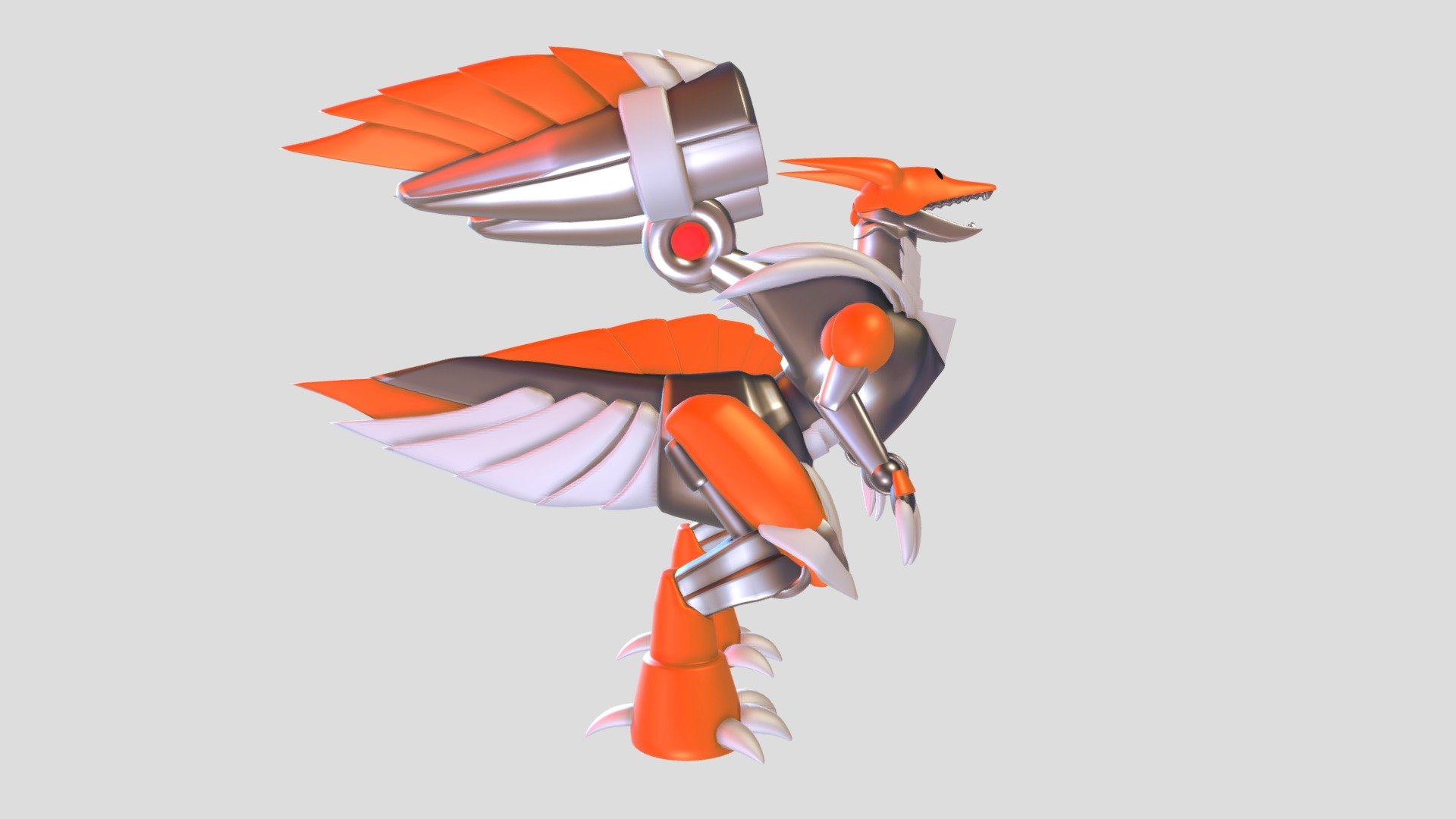 Mech Dragon - Download Free 3D model by Lucia Criscuolo (@Neruth ...