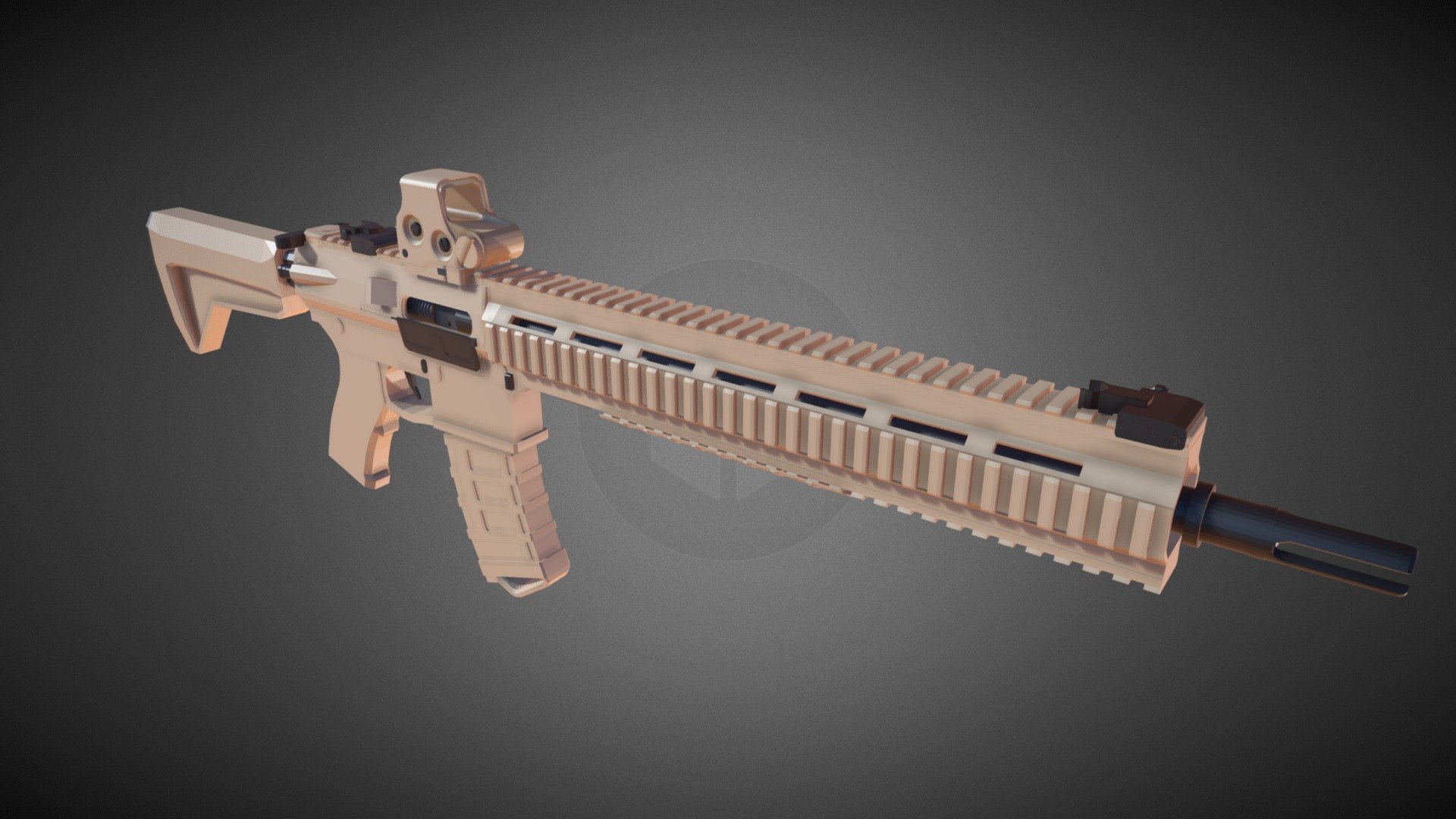 AR-15 - 3D model by DERV_dice [f7990ba] - Sketchfab
