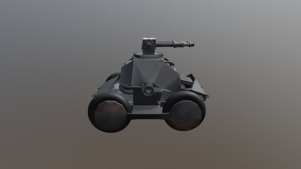 Robo Tank 2 - 3D model by underhut [f799cf3] - Sketchfab