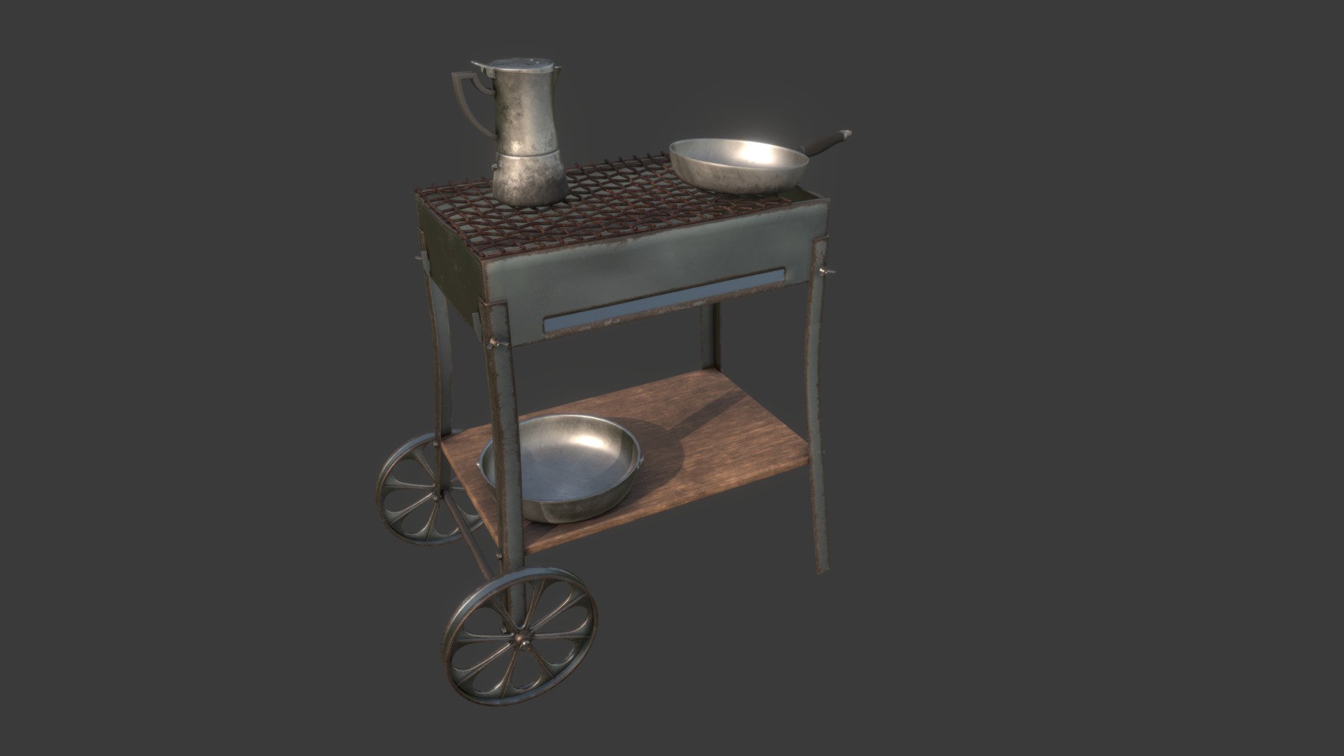 BBQ set - 3D model by Parik [f79a74b] - Sketchfab