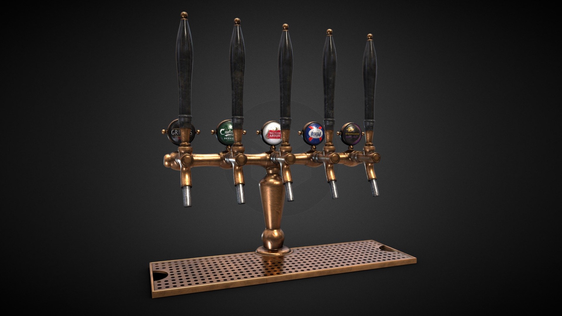 Game Ready - Beer Tap - Download Free 3D model by Allan-Jay Branscombe ...