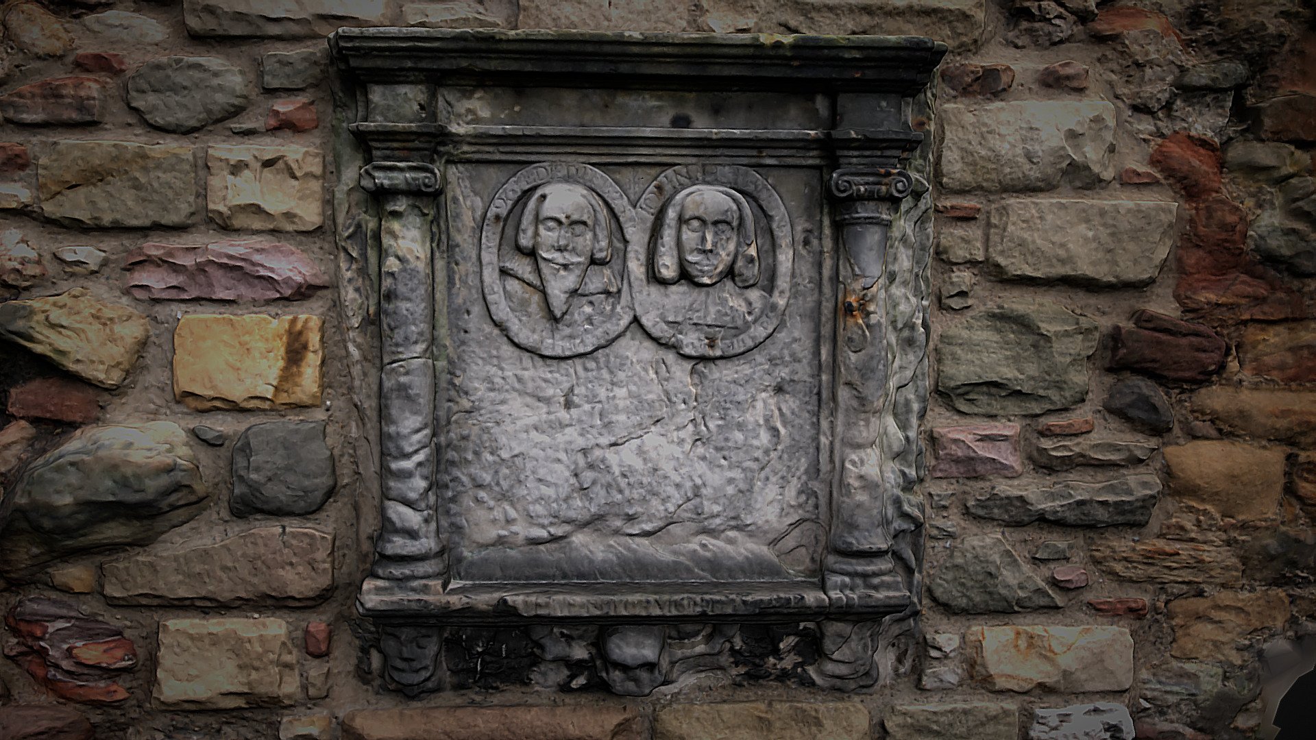 Hepburn memorial, Prestongrange Church 1670 - Download Free 3D model by ...