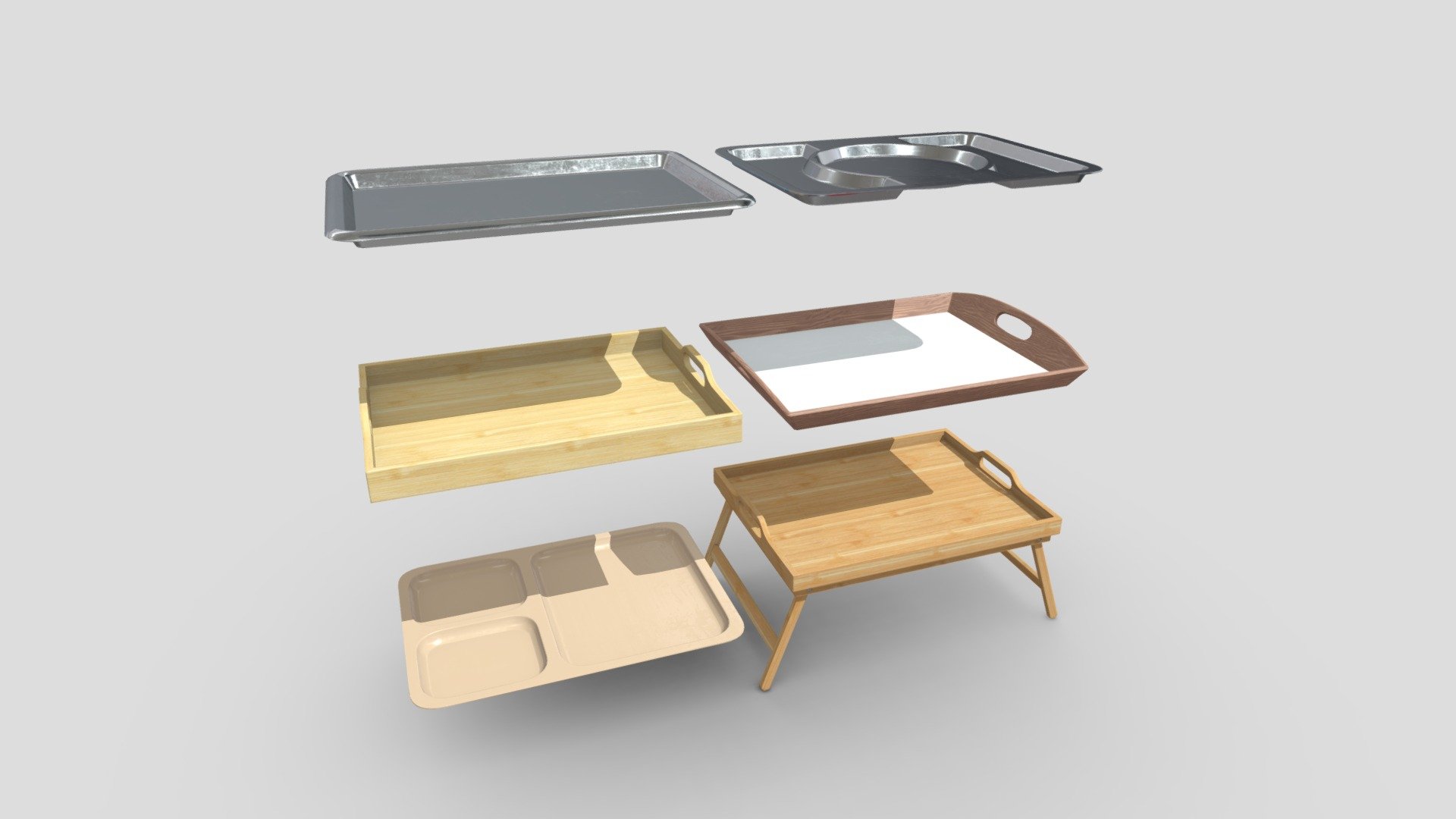 Tray Pack - Buy Royalty Free 3D model by plaggy [f79d437] - Sketchfab Store