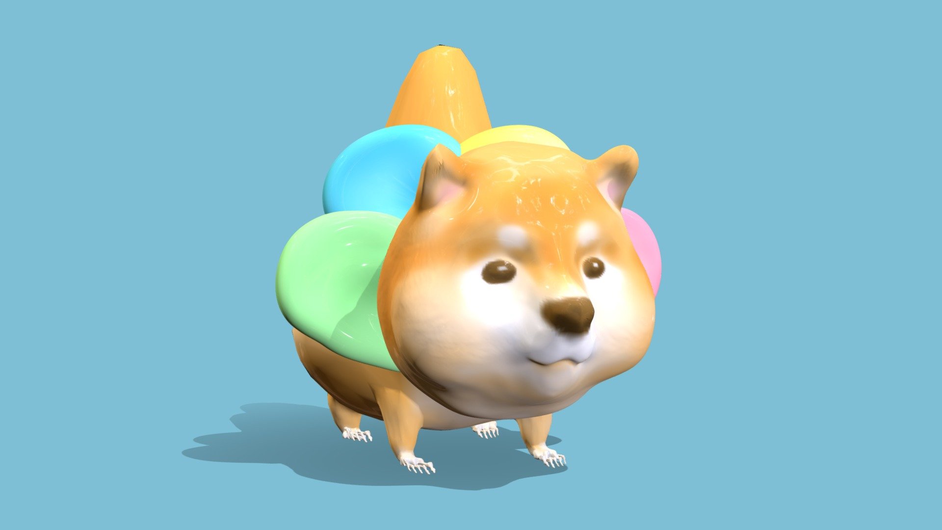 柴柴可頌 Shiba Inu-Croissant - 3D model by nancehog [f79ed4e] - Sketchfab