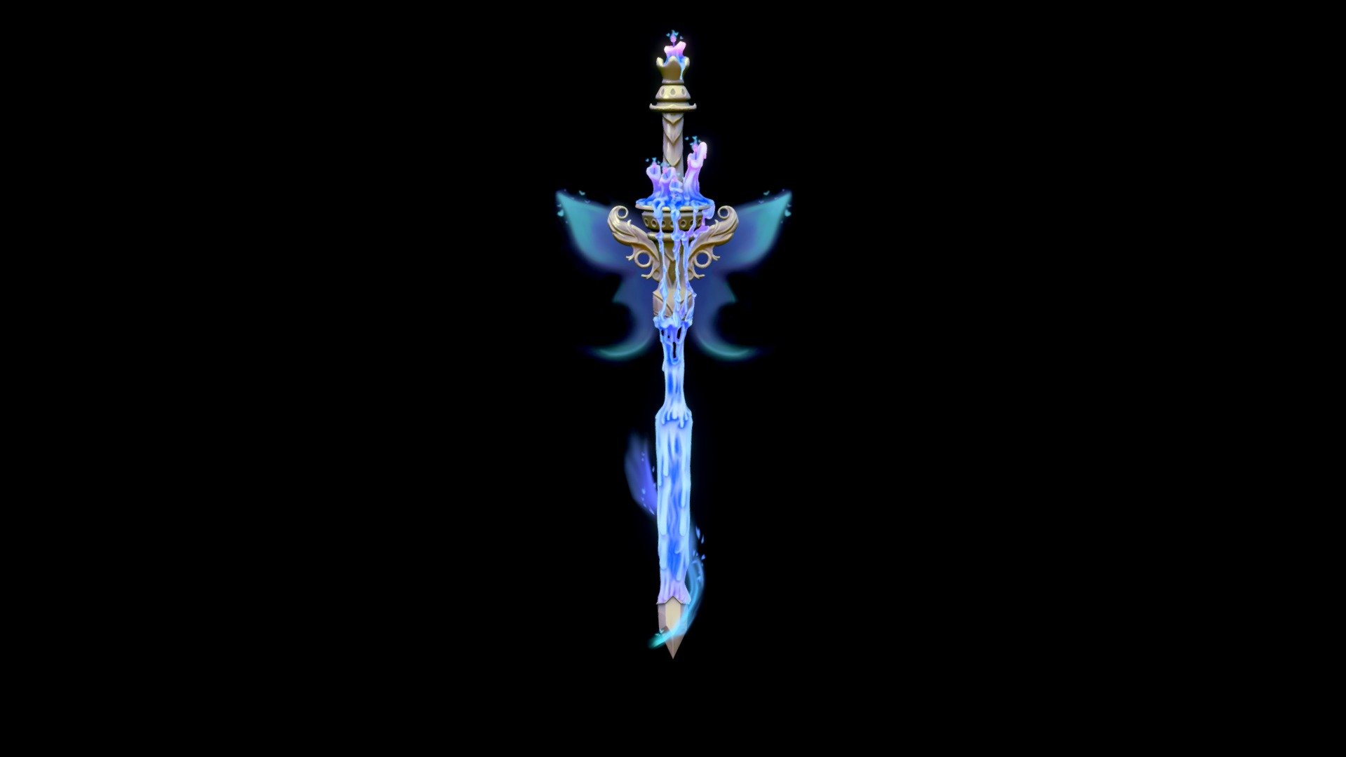 Butterfly Wax Sword - 3D model by Finn (@finnwrnr) [f79f8a7] - Sketchfab