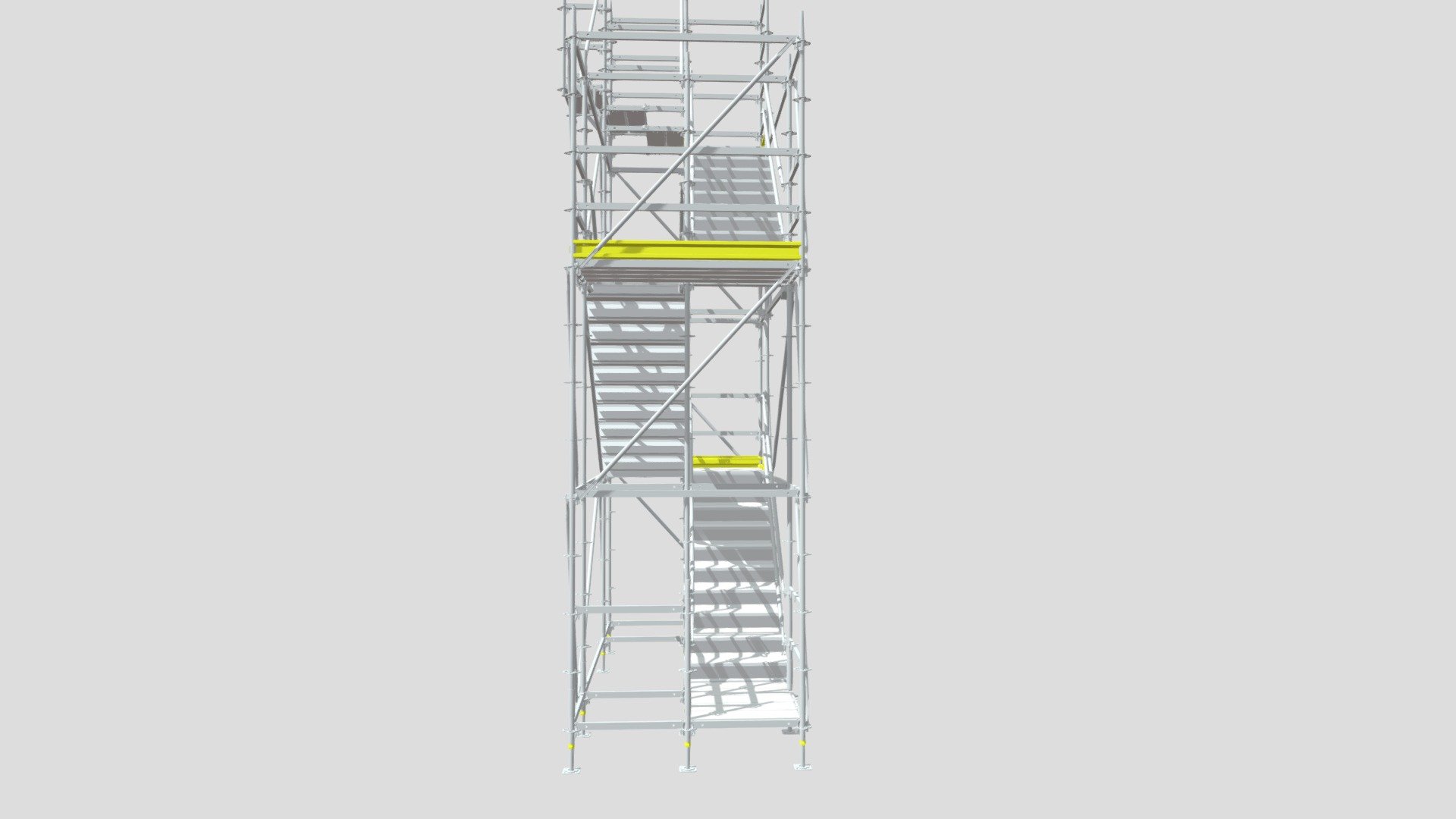 Scaffold Stair Access - 3D model by Unique CAD Solutions, LLC. (@UCS) [f7a1d1e] - Sketchfab