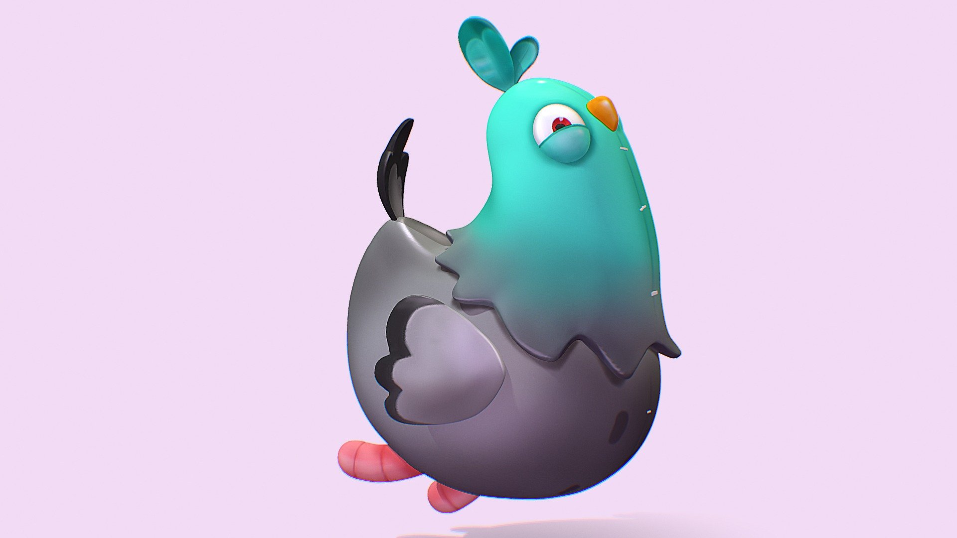 Cute Pigeon - 3D model by saraelshenawy [f7a2cc3] - Sketchfab
