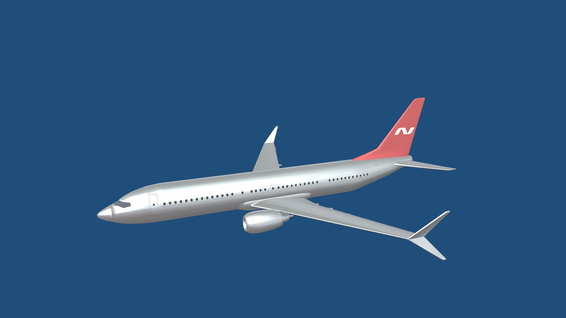 Boing 737-800 - 3D model by Eugenezis [f7a2e21] - Sketchfab