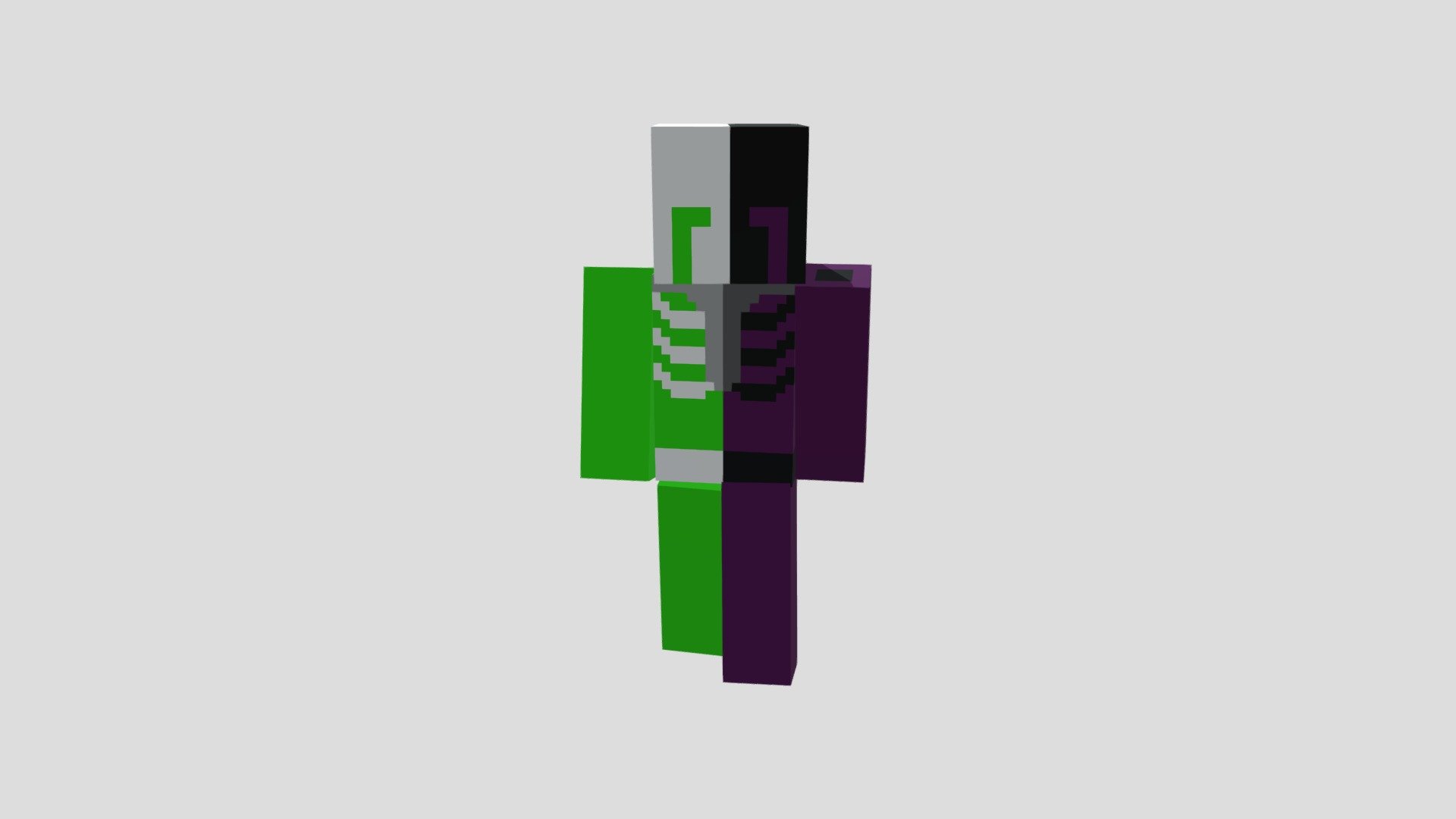 Two Face Ghorst - Download Free 3D model by Creeper Demon Lord (@Minecraft_Creepers_Rule ...