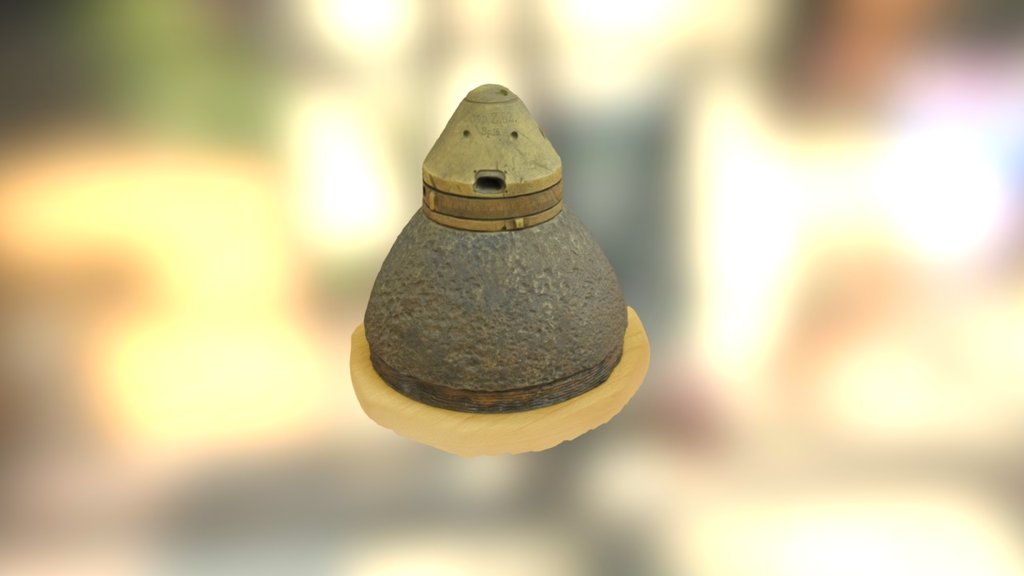 Great War German 15cm shell fuse-head. - 3D model by rafiain [f7a6c69 ...