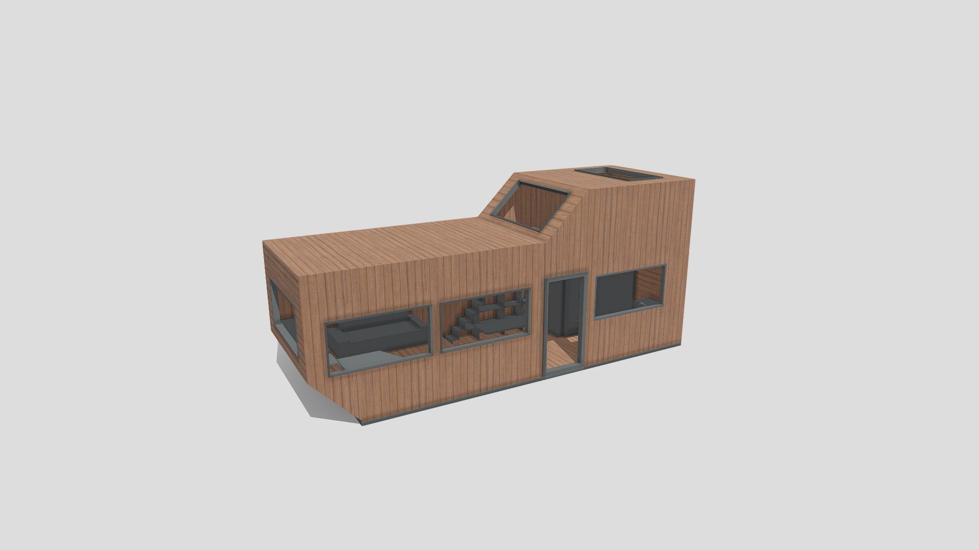 Tiny-house - 3D model by 3ducation.fr (@e-mages) [f7aa964] - Sketchfab