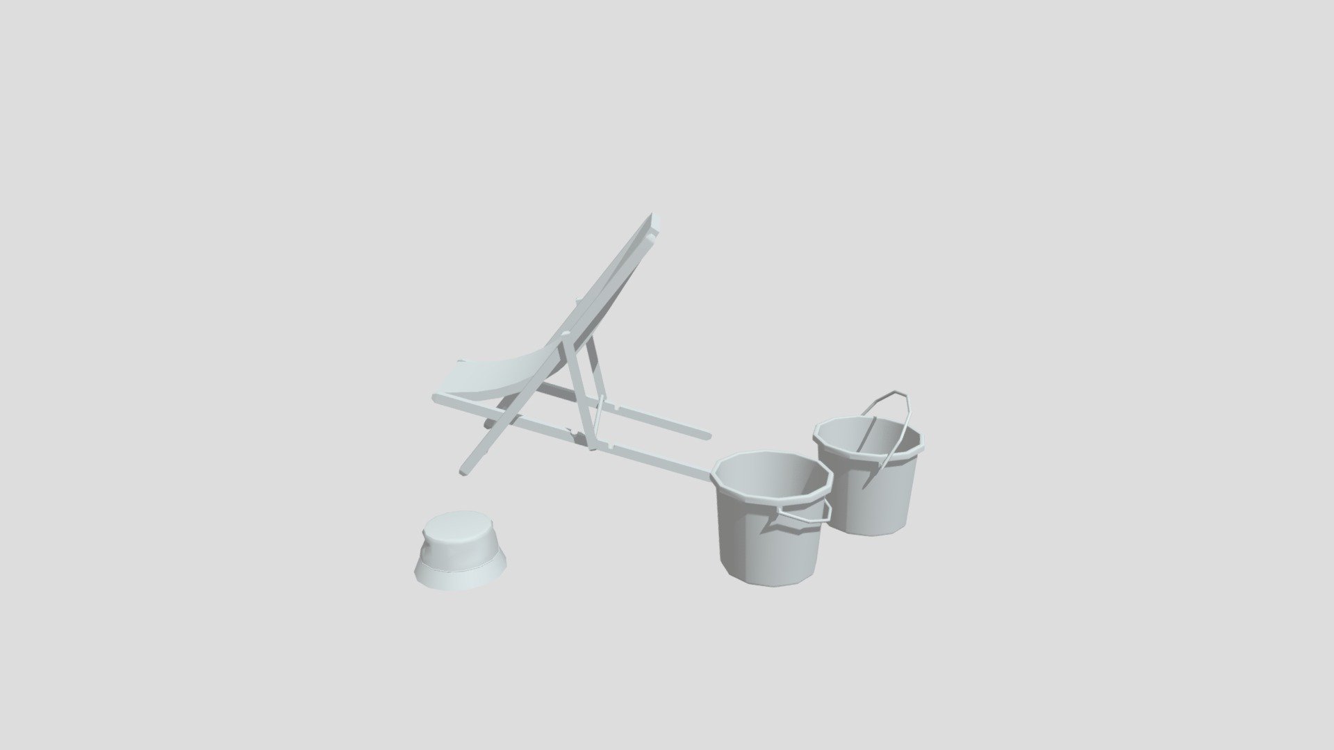 By the ocean - 3 simple props - 3D model by Thomas Witters ...